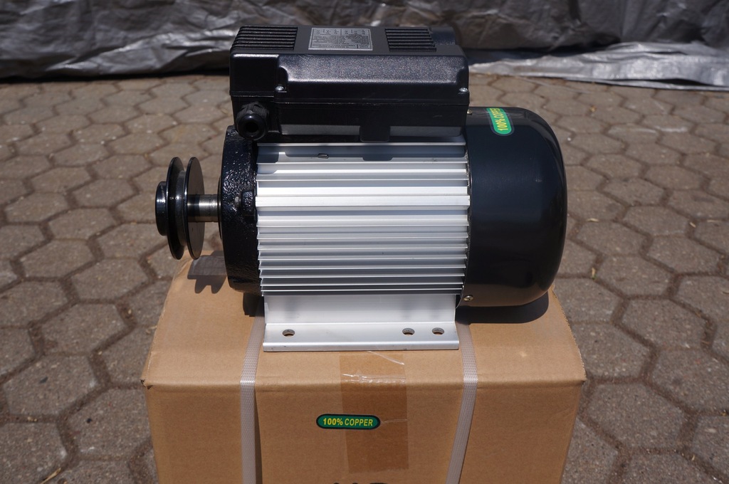 SILNIK ELEKTRYCZNY 3 FAZOWY 2,2kW/3HP NA MIEDZI - 7398047807 - oficjalne archiwum Allegro