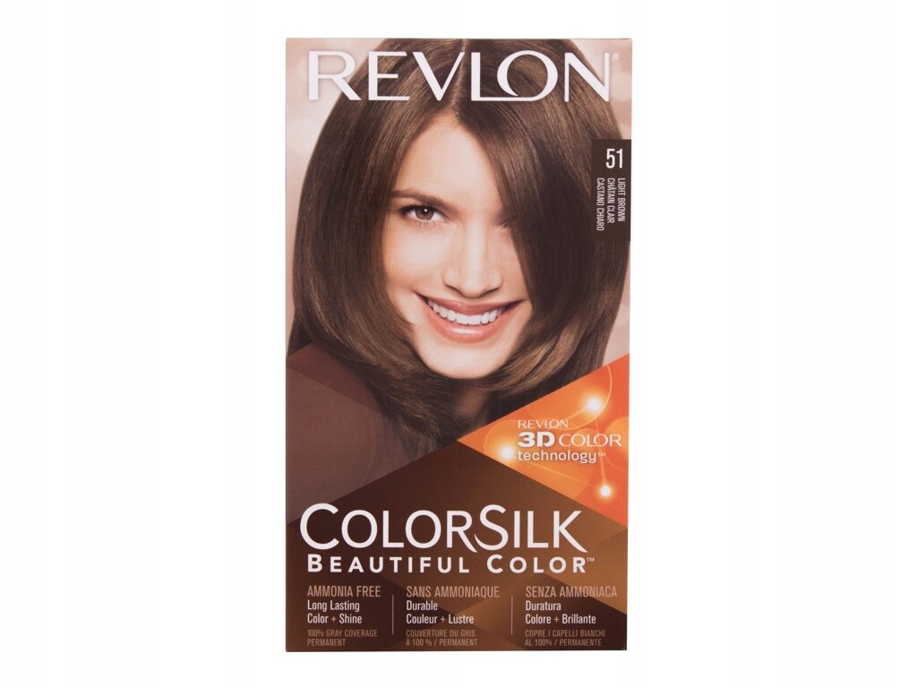 Revlon Colorsilk Beautiful Color Farba do włosów 51 Light Brown 59,1 ml ...