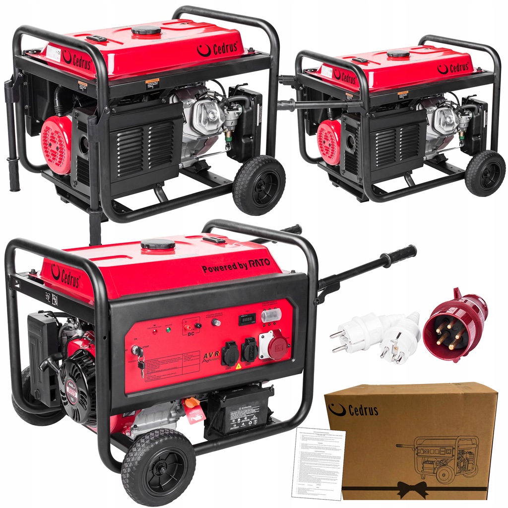 Agregat Prądotwórczy Generator Prądu AG7E-3F 6800W - 11566849405 ...