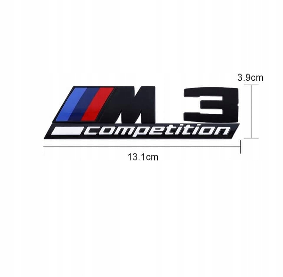 M3 COMPETITION ZNACZEK LOGO EMBLEMAT 3D TUNING BMW - 13790947372 ...