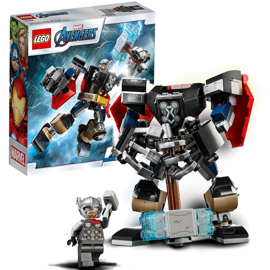 LEGO MARVEL AVENGERS THOR MŁOT MECH ROBOT 76169 - 12356303203 ...