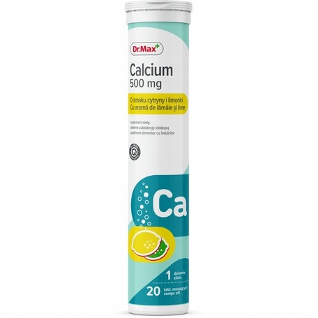 Dr. Max Calcium 20tabl. musujących suplement diety - 13002778903 ...