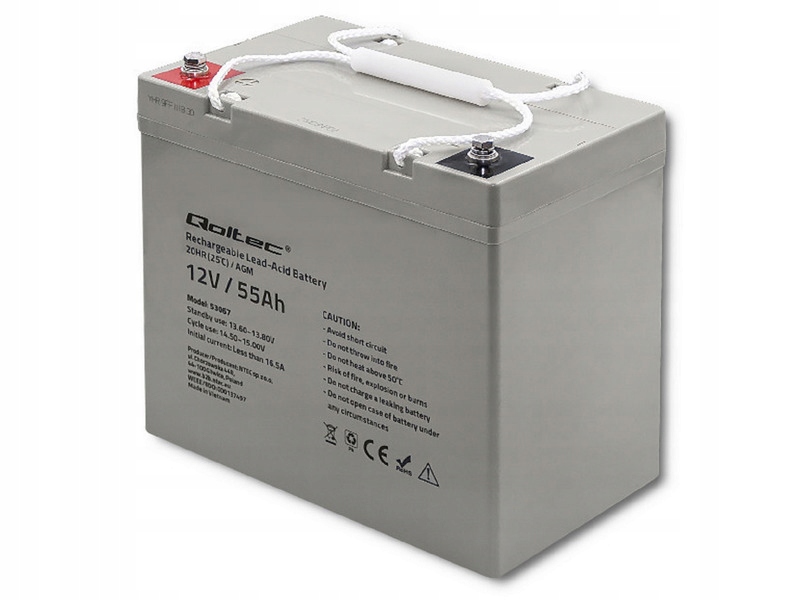 Akumulator AGM QOLTEC 53067 55Ah 12V - 12907101869 - oficjalne archiwum ...