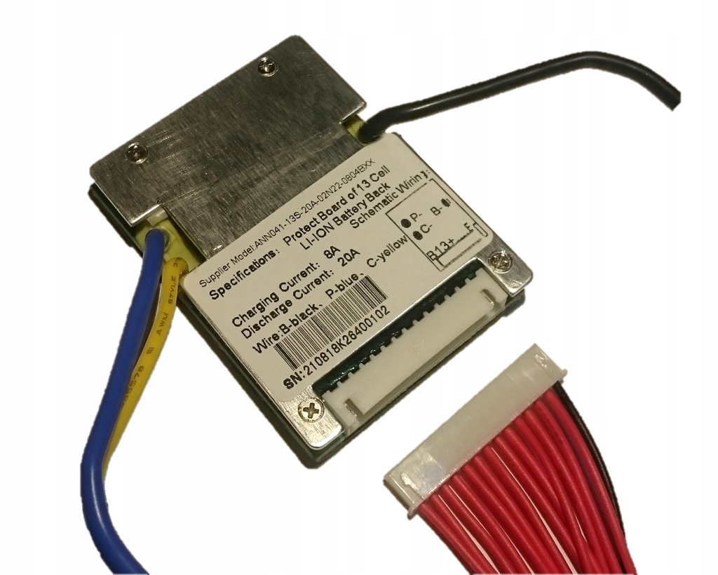 Bms 13s 48v с балансиром схема подключения