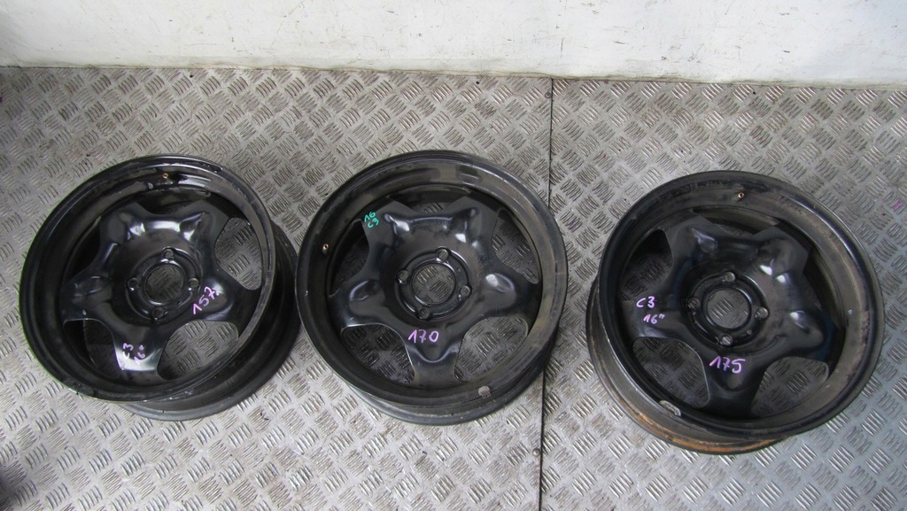 CITROEN C3 III FELGA STALOWA 6.5X16 4X108 ET20 - 12544689225 ...