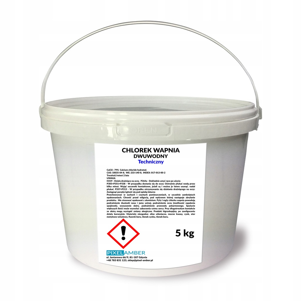 CHLOREK WAPNIA DWUWODNY Techniczny CZYSTY - 5KG - 13411105161 - oficjalne archiwum Allegro