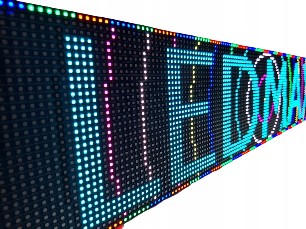 Reklama PREMIUM LED Wyświetlacz Ekran 96x16cm RGB - 13709537023 ...