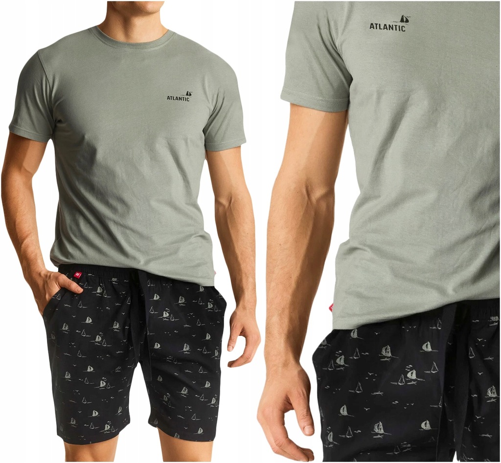 ATLANTIC NMP-351 piżama męska bawełniana - M - 12111148960 - oficjalne ...