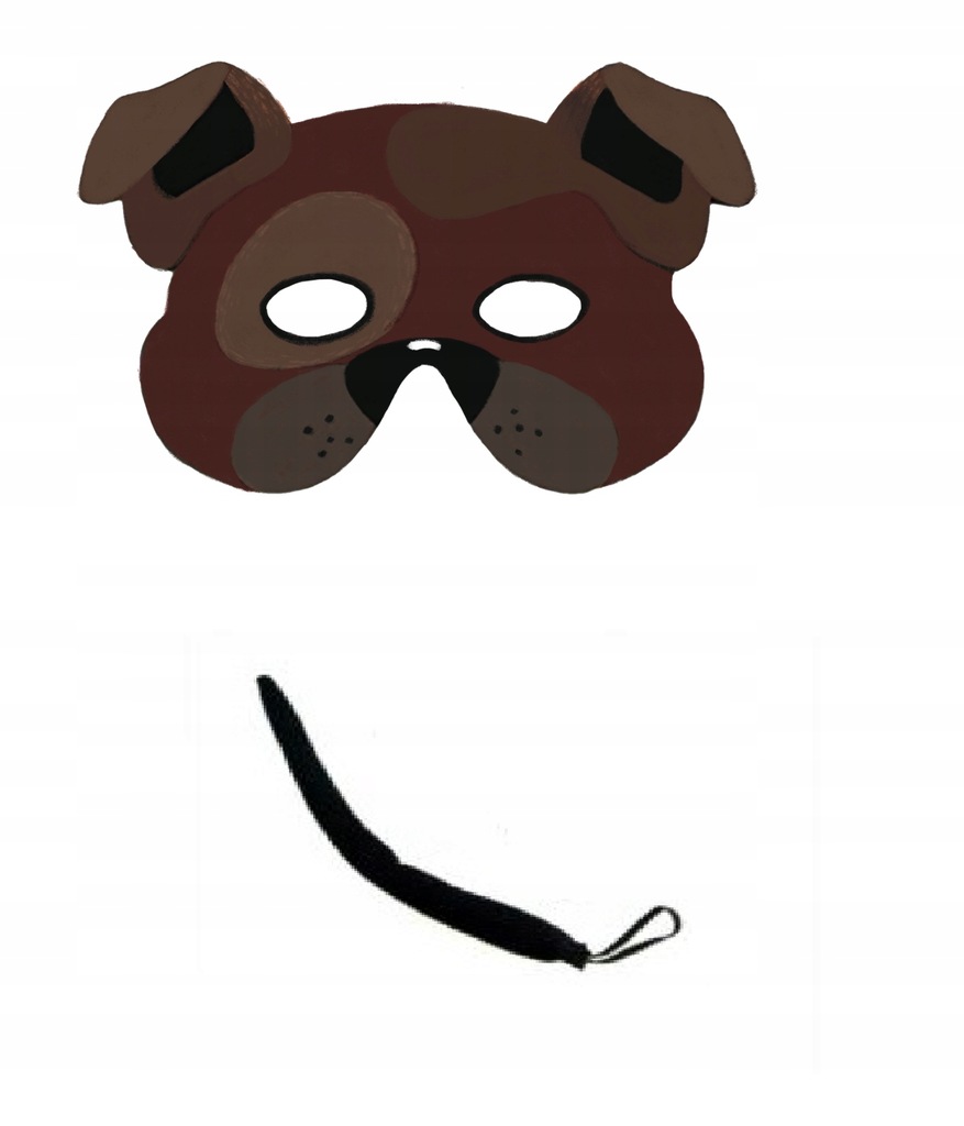 Pies strój psa maska ogon przebranie psa zestaw - 8031714224 ...