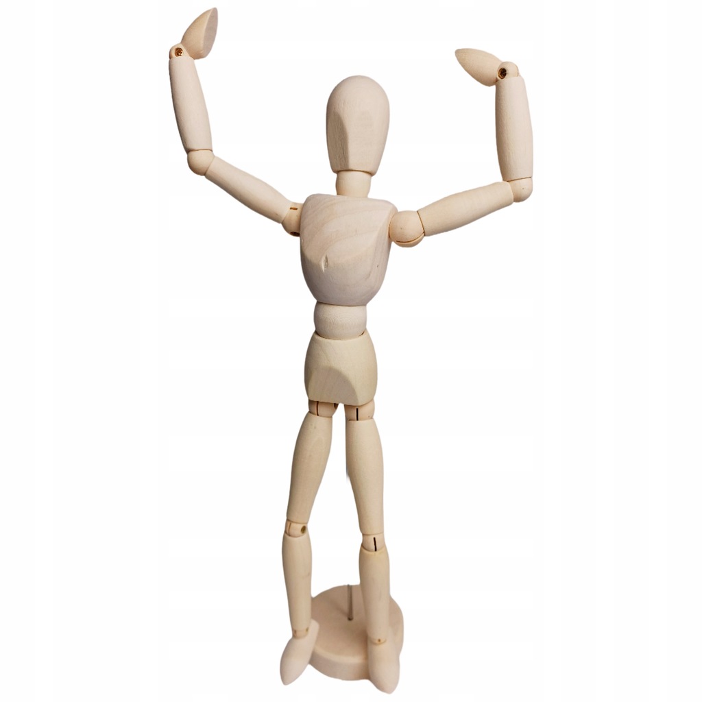 Drewniany manekin do rysowania model rysunek 30 cm - 13210422533 ...