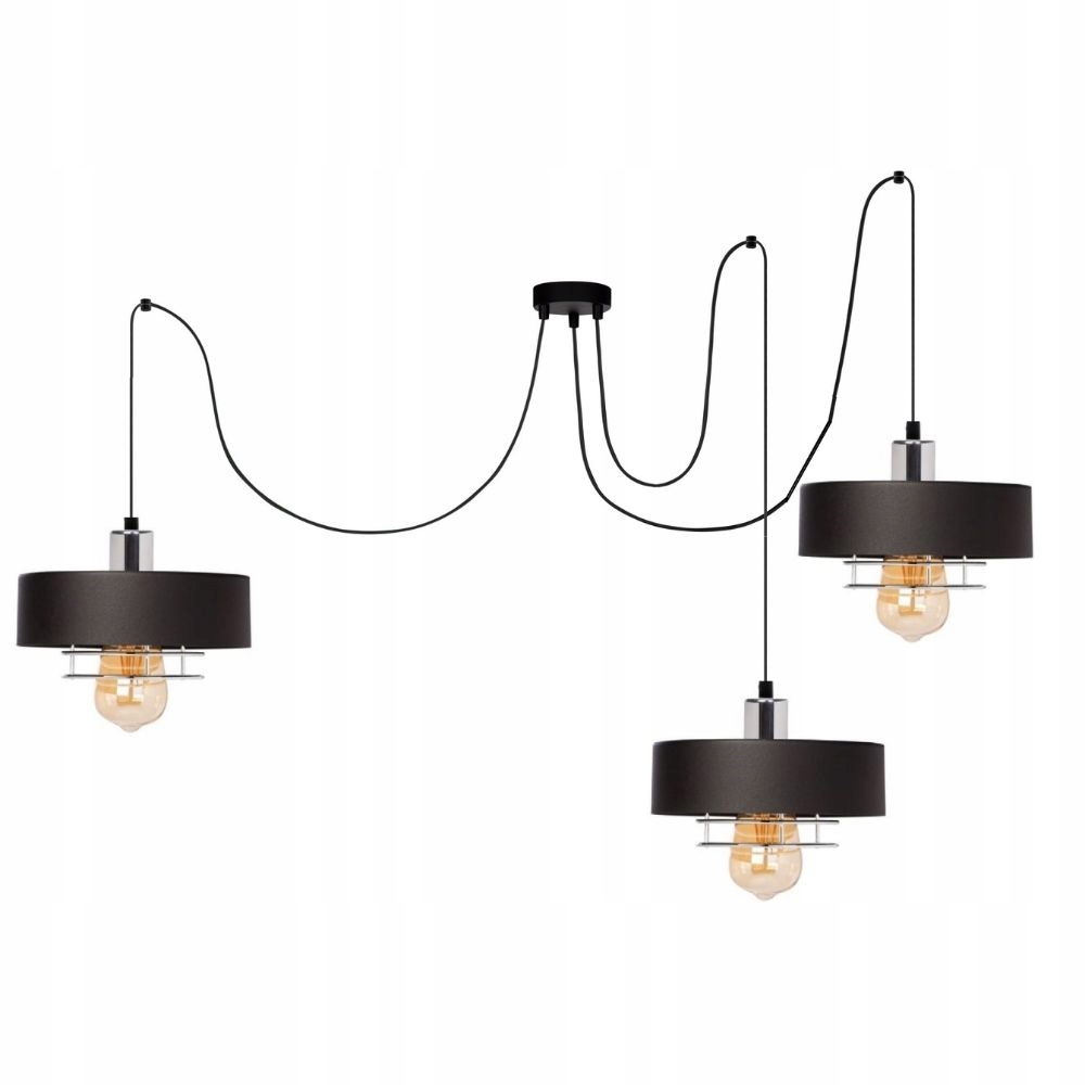 DESIGN LAMPA SUFITOWA PAJĄK LOFT METAL ŻYRANDOL - 11165536960 ...