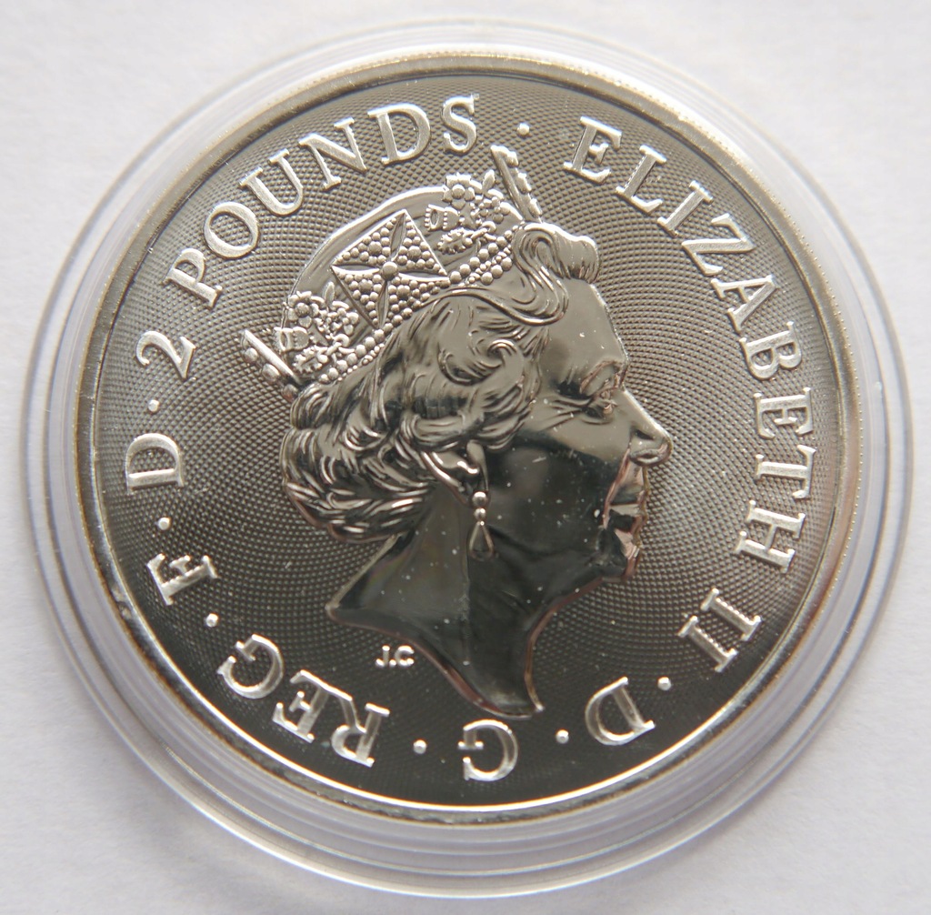WIELKA BRYTANIA 2 FUNTY 2022 MARION SREBRO OD 1 ZŁ - 12687904976 ...