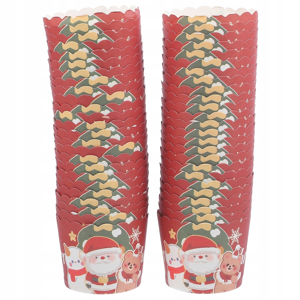 Holiday Cupcake Liners Dessert Paper Cups 50 Pcs - 14648913750 ...