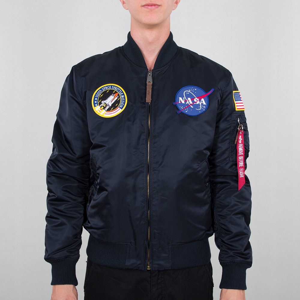 Kurtka bomber Alpha Industries MA-1VF NASA r. XL - 12594080288 ...