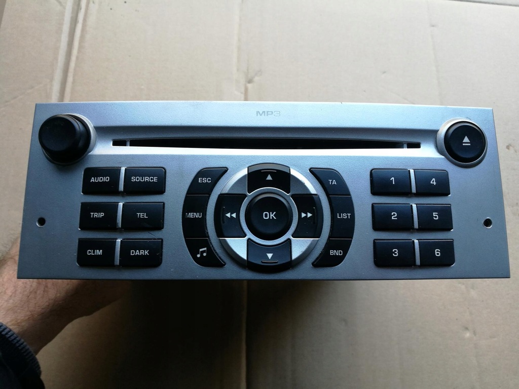 PEUGEOT 407 RADIO FABRYCZNE MP3 RD4 - 9950794539 - oficjalne archiwum Allegro