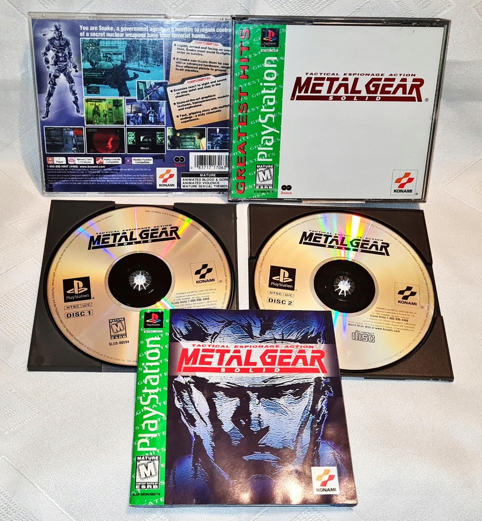 Metal Gear Solid Sony PSX NTSC-U - 12464735284 - oficjalne archiwum Allegro