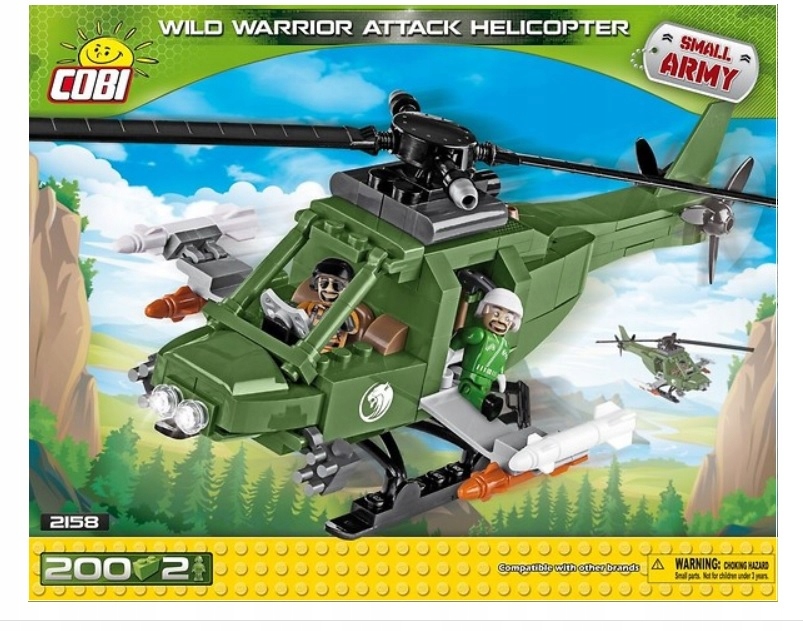 Klocki Cobi 2158 Mała Armia Helikopter Wojskowy - 8903482206 ...