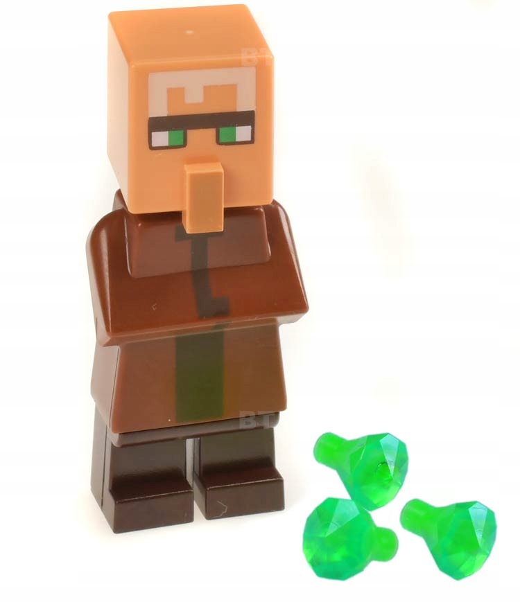 LEGO Minecraft Villager Wieśniak szmaragd Vilager - 8778718754 ...