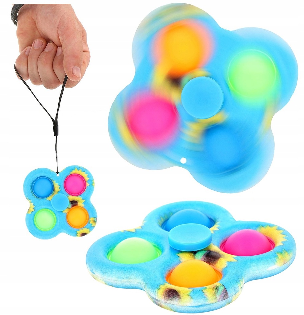 POPIT FIDGET PUSH BUBBLE SPINNER Dzień Chłopaka V1 - 12616163604 ...