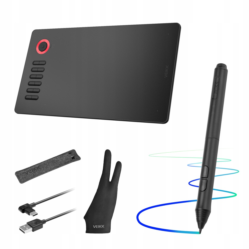 Tablet graficzny Veikk A15 Pro TILT 5080lpi - 12138804628 - oficjalne ...