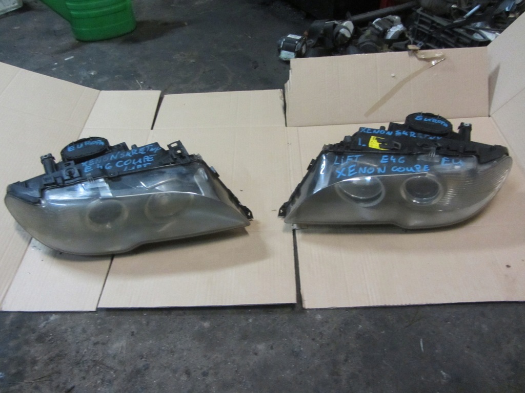 Lampa PRAWA LEWA BMW E46 COUPE LIST XENON SKRĘTNY - 13129769651 - oficjalne archiwum Allegro