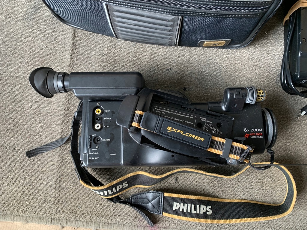 Kamera video PHILIPS Explorer VHS-C torba zestaw - 12162050239 ...
