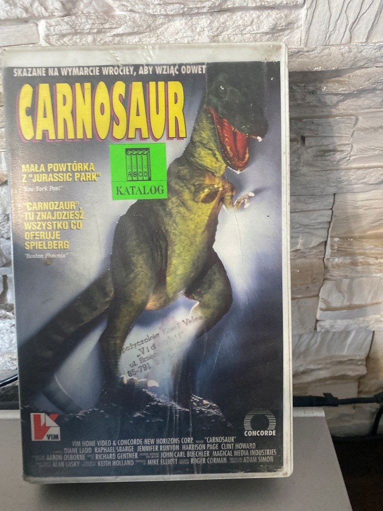 Carnosaur VHS - 13487170523 - oficjalne archiwum Allegro