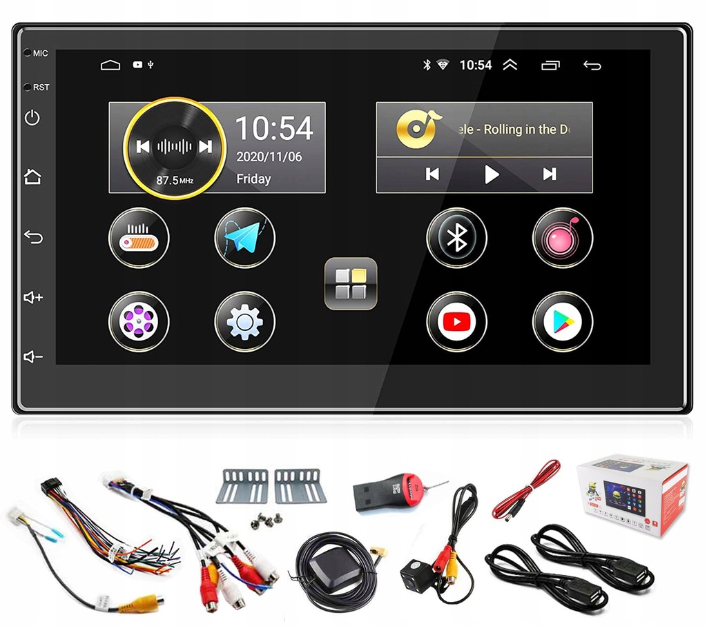 RADIO SAMOCHODOWE 2 DIN ANDROID 11 USB GPS KAMERA - 12134871111 - oficjalne archiwum Allegro