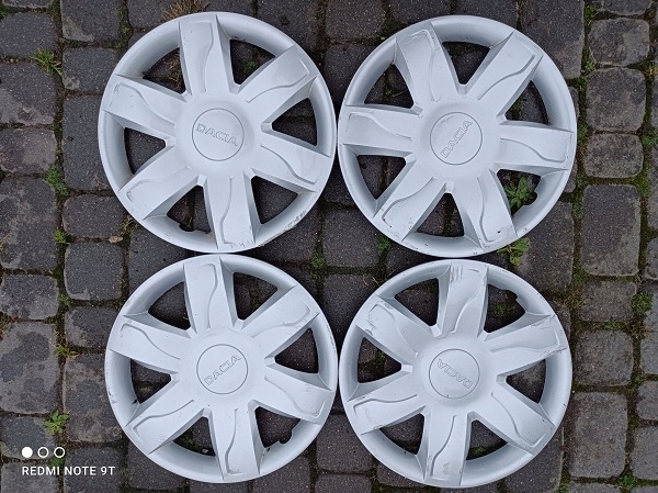 Kołpaki Dekle Kapsle 15" Dacia 8200788771 Oryginał - 14456696728 ...