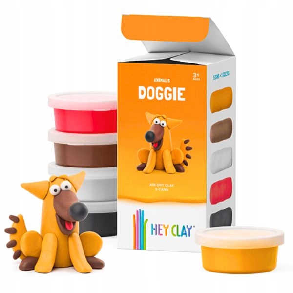 HEY CLAY DOGGIE ANIMALS Masa plastyczna PIESEK PIES Zwierzęta ...