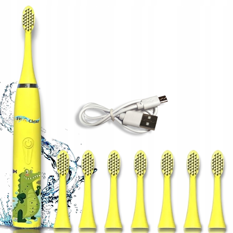 SZCZOTECZKA SONICZNA ELEKTRYCZNA DLA DZIECI KROKOD - 13331165862 - oficjalne archiwum Allegro