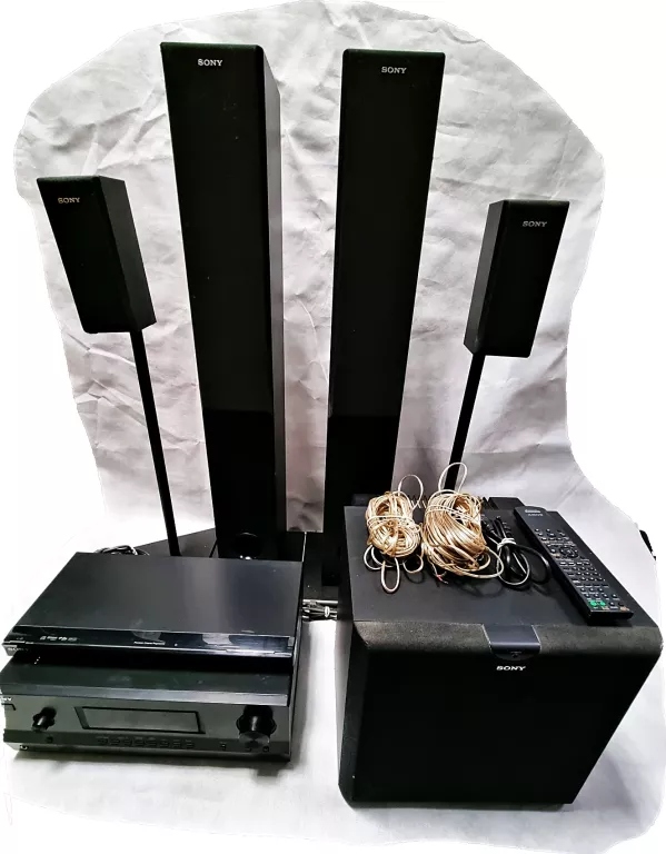 KINO DOMOWE SONY STR-DH500+GŁOŚNIKI 5.1+DVD - 12423983137 - oficjalne ...