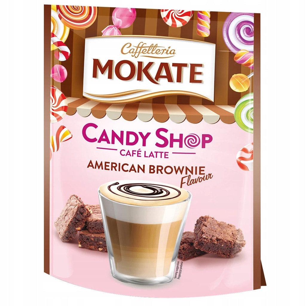 Napój Kawowy Kawa Cappuccino American Brownie Latte Candy Shop 110g Mokate - 12653110217 ...