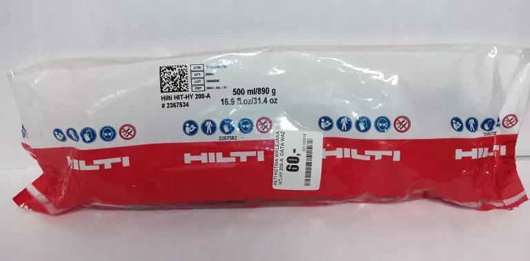 HILTI KOTWA WKLEJANA HIT-HY 200-A DATA WAŻ 31,07 - 12864754476 ...