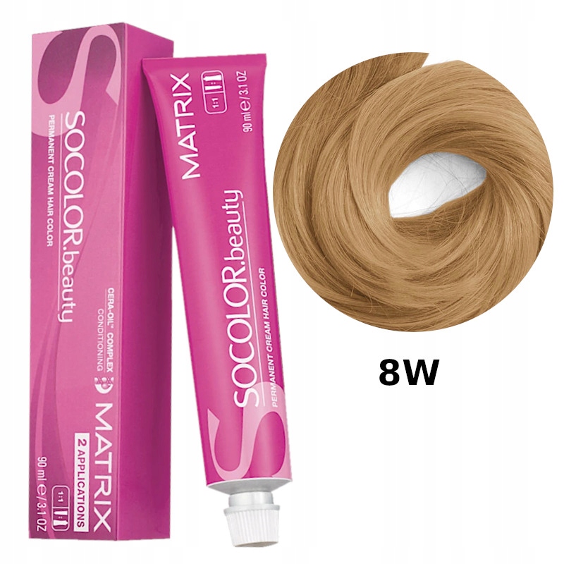 MATRIX SOCOLOR.BEAUTY TRWAŁA FARBA 8W 90ML - 8004100702 - oficjalne ...
