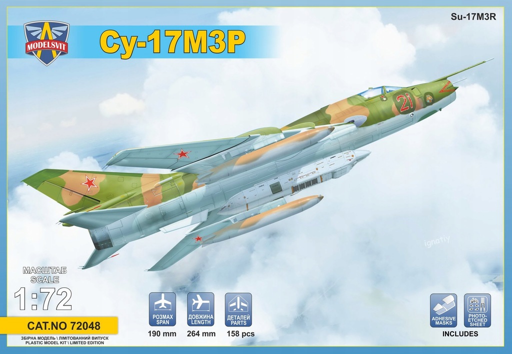 Su-17M3R Reconnaissance ModelSvit 72048 w 1/72 - 14328305947 ...