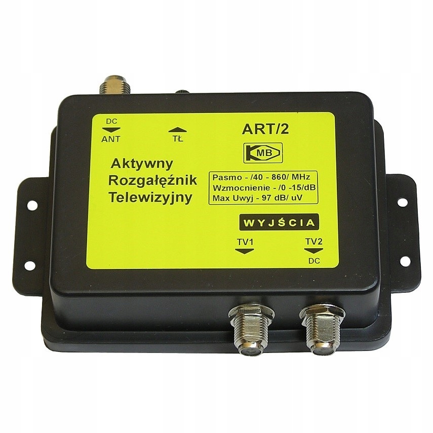 Rozgałęźnik aktywny DVB-T TV naziemna ART/2 - 11508941055 - oficjalne ...