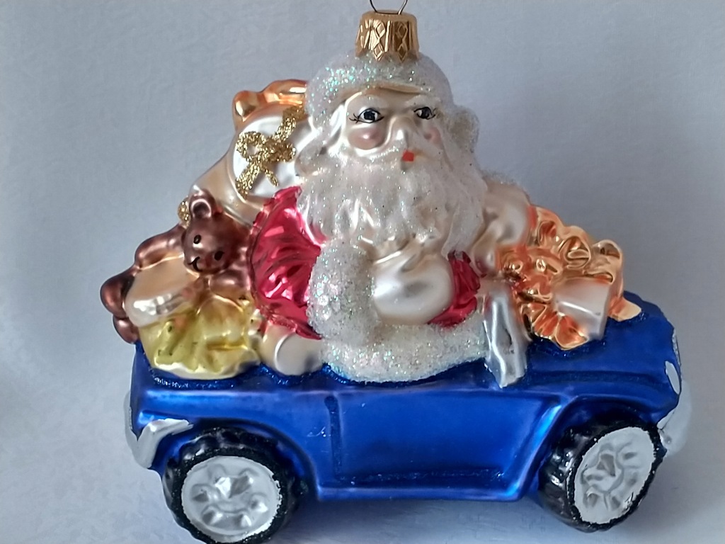 Bombka dekorowana MIKOŁAJ W SAMOCHODZIE IMIĘ bombk - 11475236304 ...