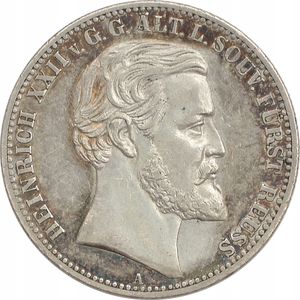 3.aj.REUSS - GREIZ, H.XXII, 2 MARKI 1892 A rzadka - 13979897542 ...
