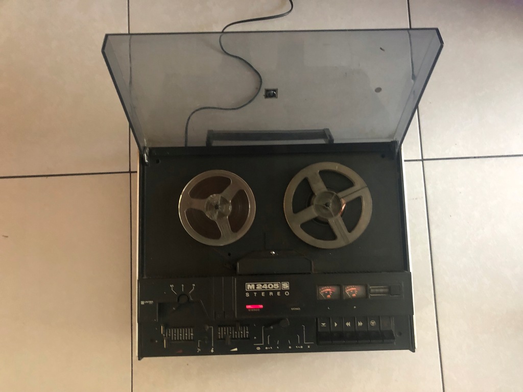Magnetofon szpulowy Unitra M 2405 S Sprawny - 12536922646 - oficjalne archiwum Allegro