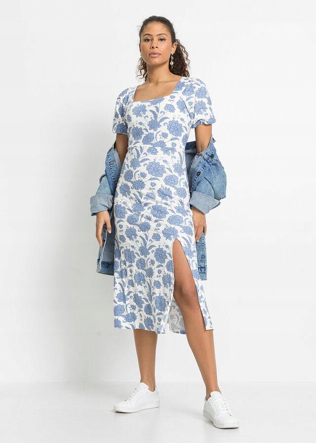 RAINBOW SUKIENKA MIDI Z ROZPORKIEM 42 - 14426322119 - oficjalne archiwum Allegro