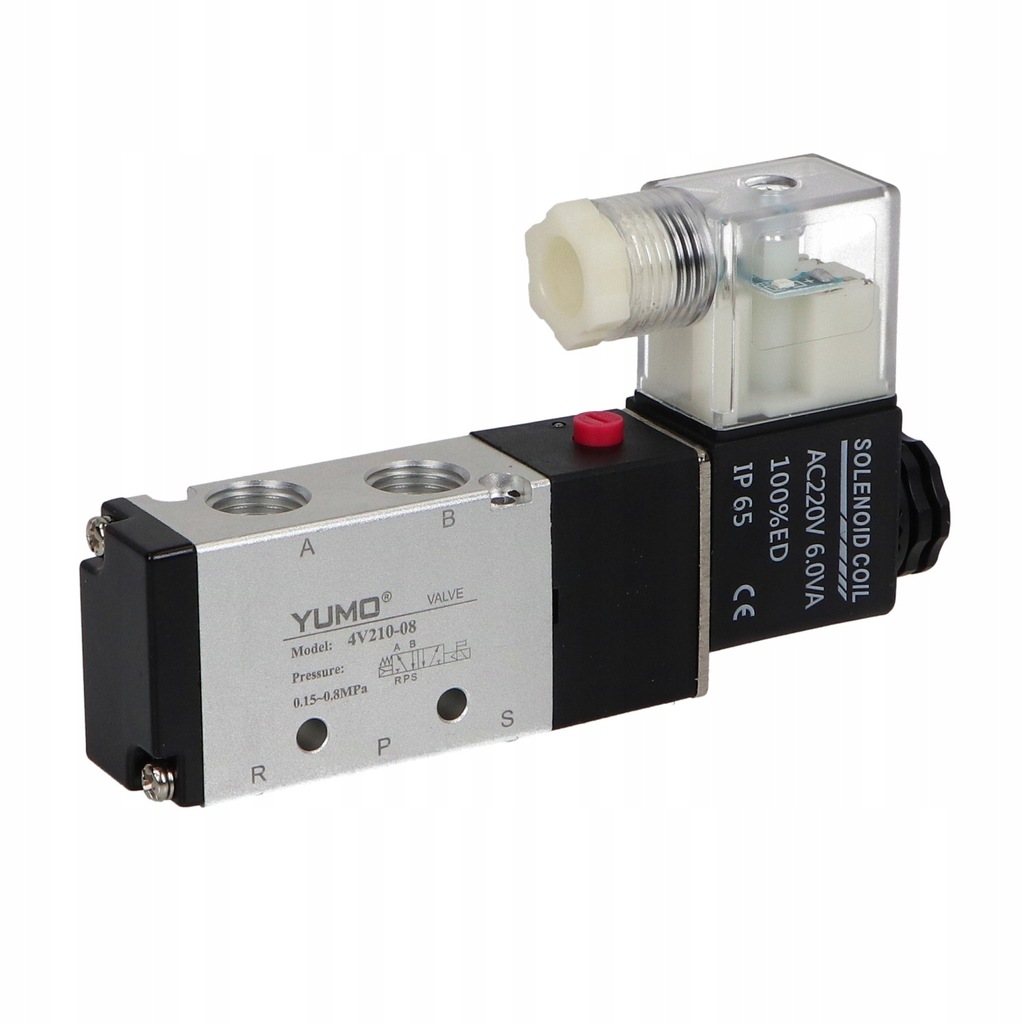 Elektrozawór 4v210-08 220VAC - 14661594854 - oficjalne archiwum Allegro