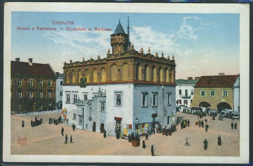 Tarnów Rynek z Ratuszem Feldpost - 12707329998 - oficjalne archiwum Allegro