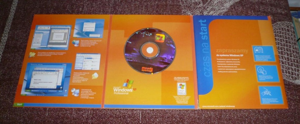 ORYGINALNY Windows XP Professional SP2 BOX POLSKI - 9247779505 ...