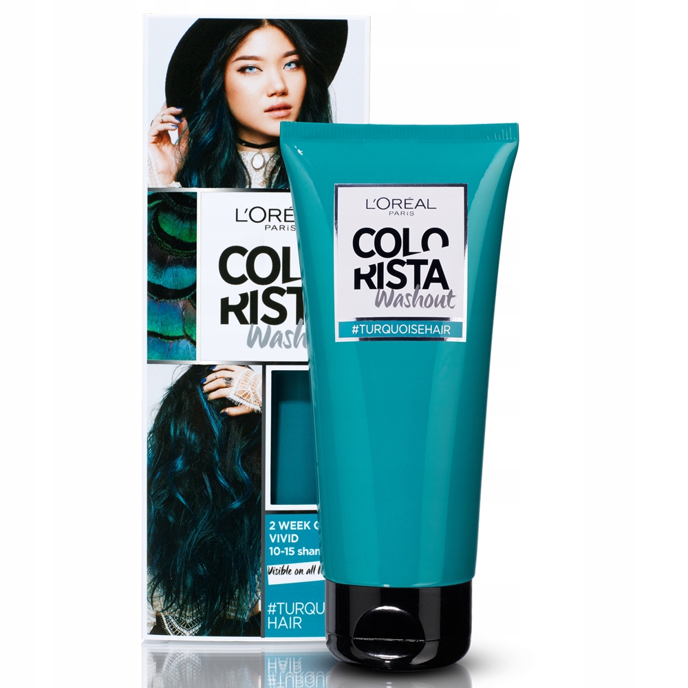 LOREAL Colorista Wash Out Turquoise Hair farba - 9765054440 - oficjalne ...