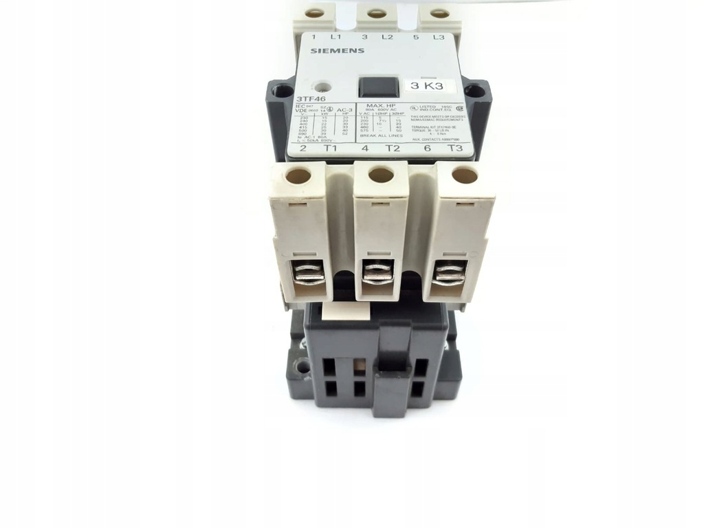 Купить КОНТАКТОР SIEMENS 3TF46 24V 80A: отзывы, фото и характеристики ...