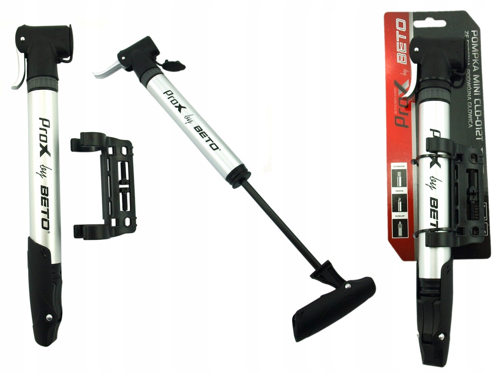 Pompka do roweru AV/SV/FV Prox Beto z mocowaniem - 10861531431 ...