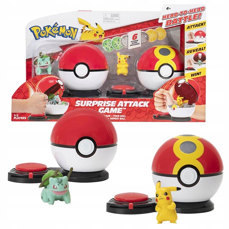 POKEMON GRA PIKACHU I BULBASAUR SURPRISE ATTACK - 11848816430 ...