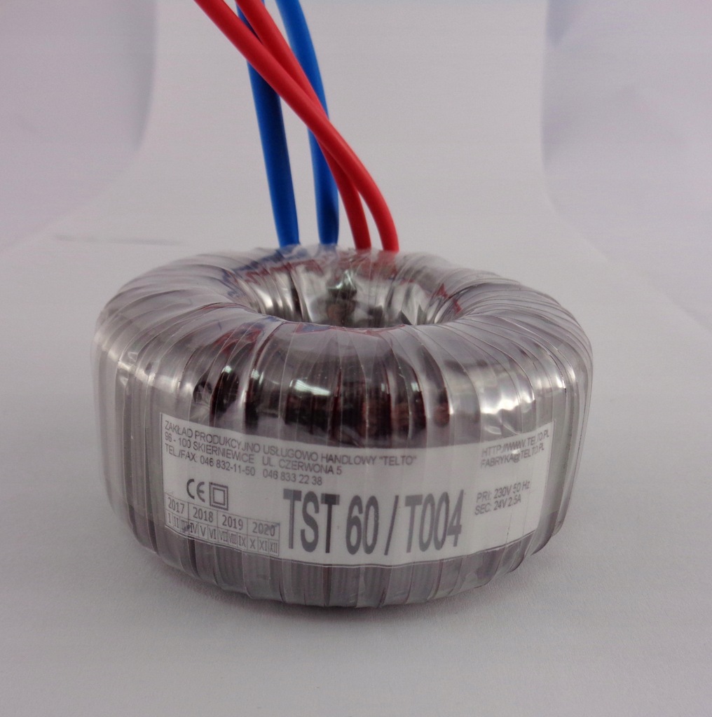 Transformator toroidalny TST 60/T004 230V/24V 2,5A - 9845854839 - oficjalne archiwum Allegro