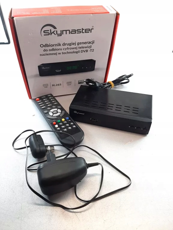 DEKODER DVB-T2 SKYMASTER H.265 - 12753442100 - oficjalne archiwum Allegro